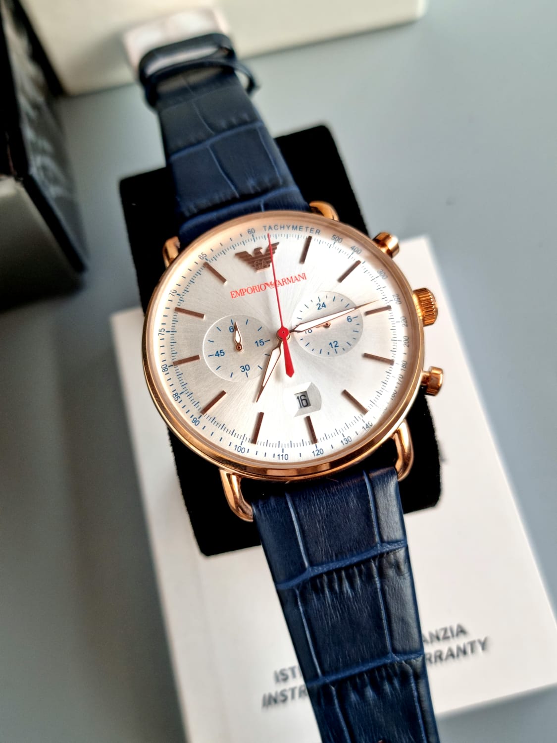 Мъжки часовник Emporio Armani AR11123 Aviator Chronograph | 482.25 лв ...