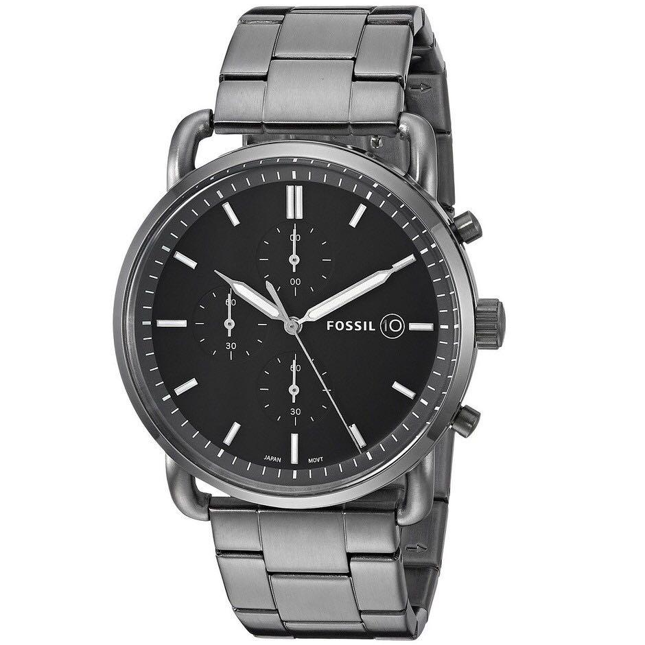 Fossil FS5400 The Commuter Chronograph | Сив часовник за мъже | Timebox.bg