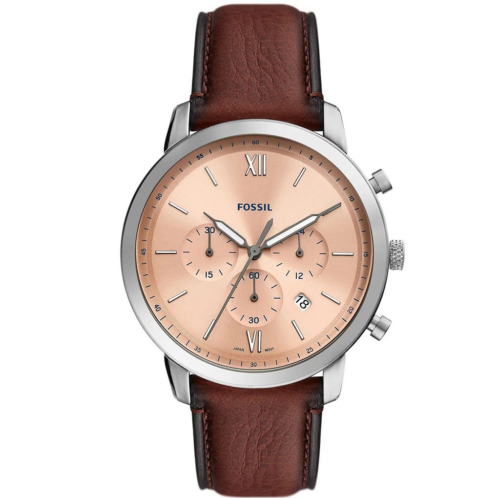 Fossil FS5982 Neutra Chronograph | Кафяв часовник за мъже