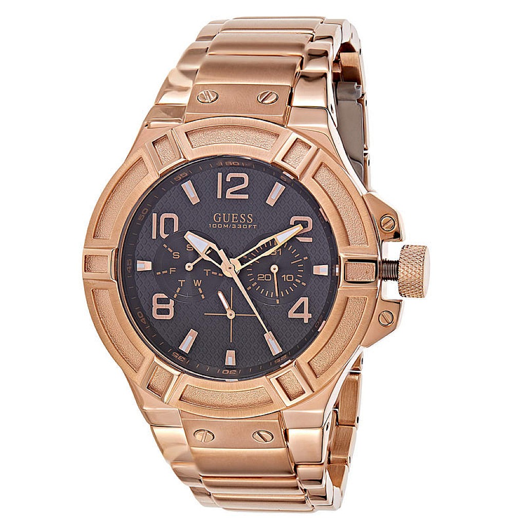 Guess W0218G3 Rigor | Златист часовник за мъже | Timebox.bg